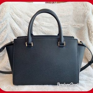 MICHAEL Michael Kors | Bags | Michael Kors Selma Medium Satchel Black | Poshmark